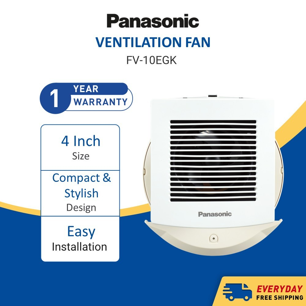Panasonic Fv-10Egk 4" Entry Pipe Ventilating Fan Fv-10Egk203 | Shopee ...