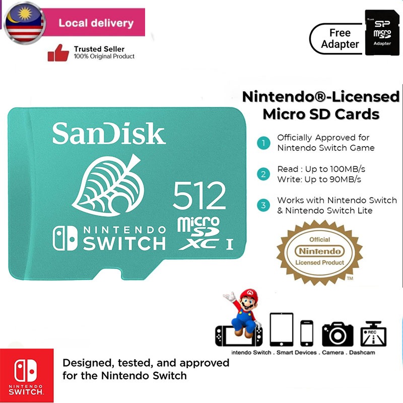 Nintendo-Switch microSDXC-Card Game Memory Card Memory Card (64GB/128GB ...