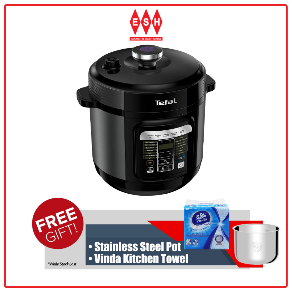 Tefal CY601D 6.0L Home Chef Smart Electric Pressure & Multicooker | ESH ...