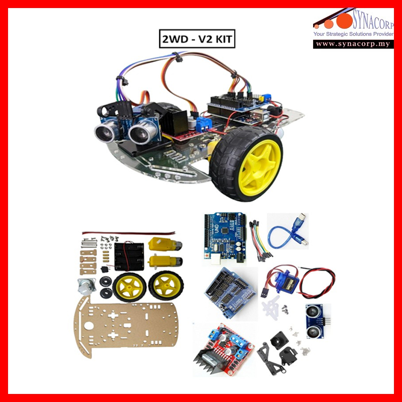 2WD / 4WD Smart Robotics Robot Car Chassis Kit Set V1 V2 for ARduino ...