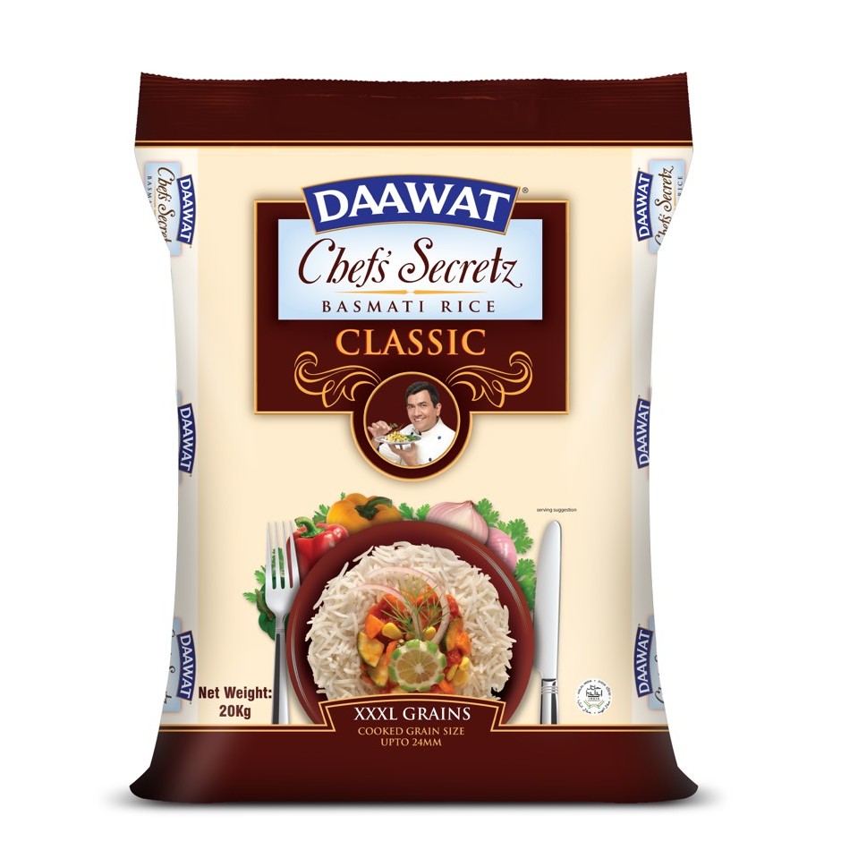 DAAWAT ROYAL CHEF SECRET CLASSIC BASMATI RICE 5KG | Shopee Malaysia