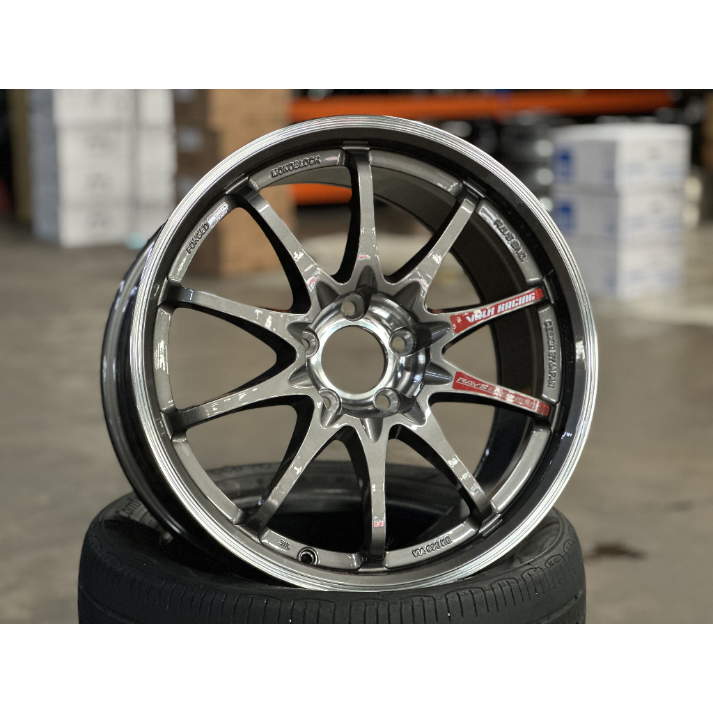 NEW 18X9.5J NK Performance CE28 SL Rim (set of 4) Gunmetal 5X114.3 for GR Corolla GR Yaris ...