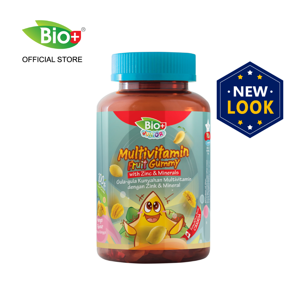 Bio+ Junior Multivitamin FRUIT Gummy with Zinc & Minerals 80's | Shopee ...