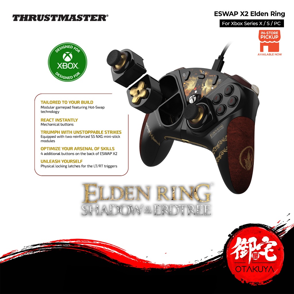 【NEW ARRIVAL】THRUSTMASTER eSwap X2 Elden Ring Shadow of The Erdtree ...