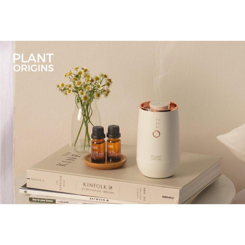 Plant Origins Aromatherapy Portable Nebulizing Diffuser Smoky Black ...