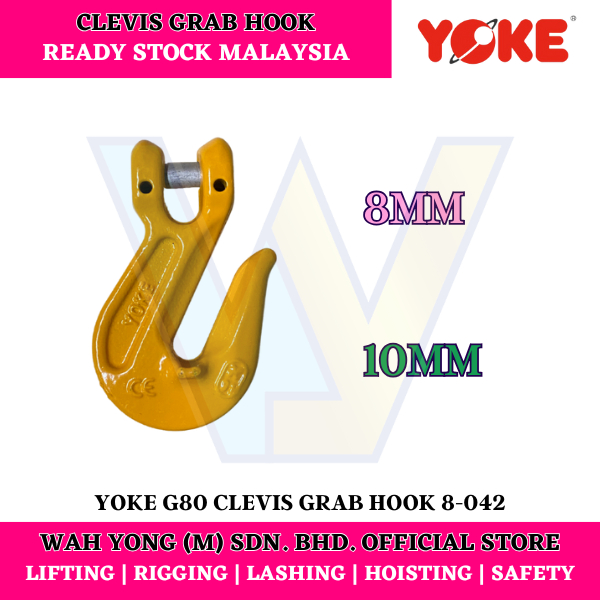 YOKE 8-042 G80 CLEVIS GRAB HOOK (8MM / 10MM) | Shopee Malaysia