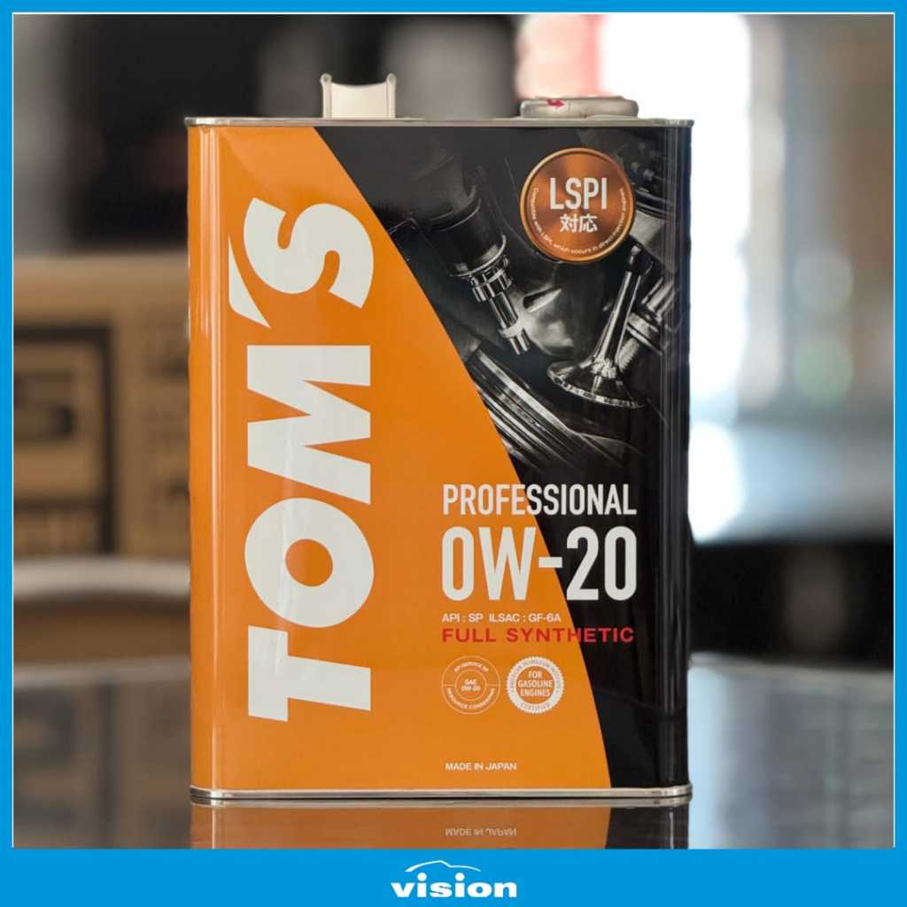TOM'S PROFESSIONAL 0W20 - Fully Synthetic Engine Oil (4L) | Shopee Malaysia