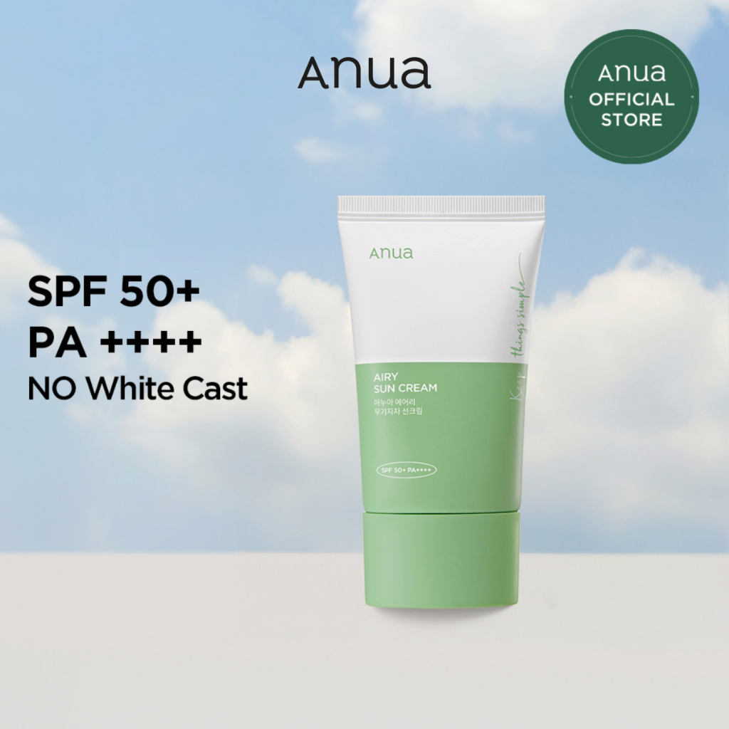 Anua Airy Sun Cream (Lightweight sunscreen) 50ml | Shopee Malaysia