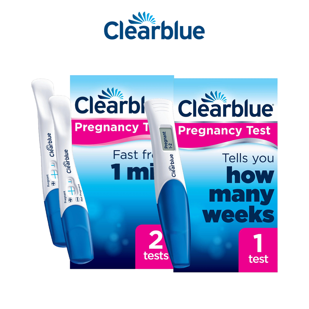 [3x Confirmation Combo Pack] Clearblue Pregnancy Test, Rapid Detection ...