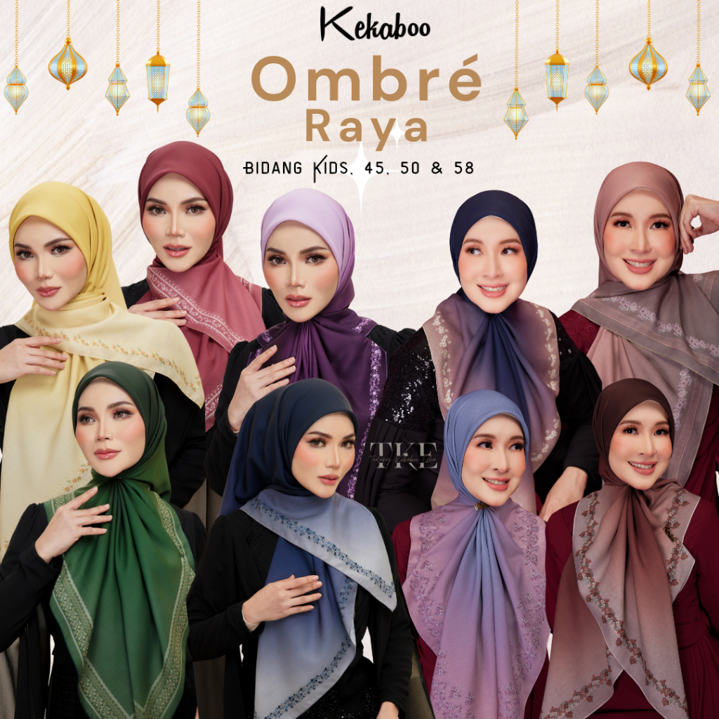 [RAYA 2025] KEKABOO OMBRé RAYA BIDANG KIDS, 45, 50, 58 | Shopee Malaysia