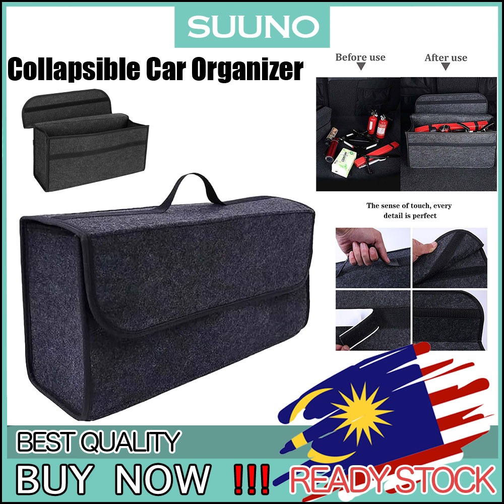 Collapsible Car Boot Foldable Organizer Storage Bag Travel Tidy Box Car ...