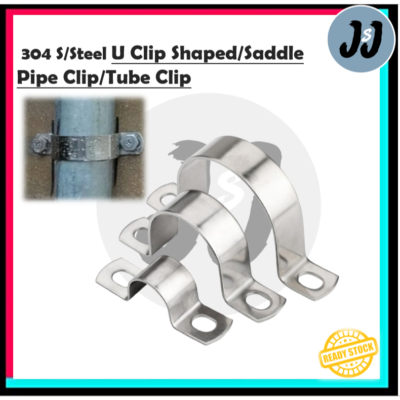 [READY STOCK] 304 Stainless Steel U Clip Shaped/Saddle Pipe Clip/Tube ...