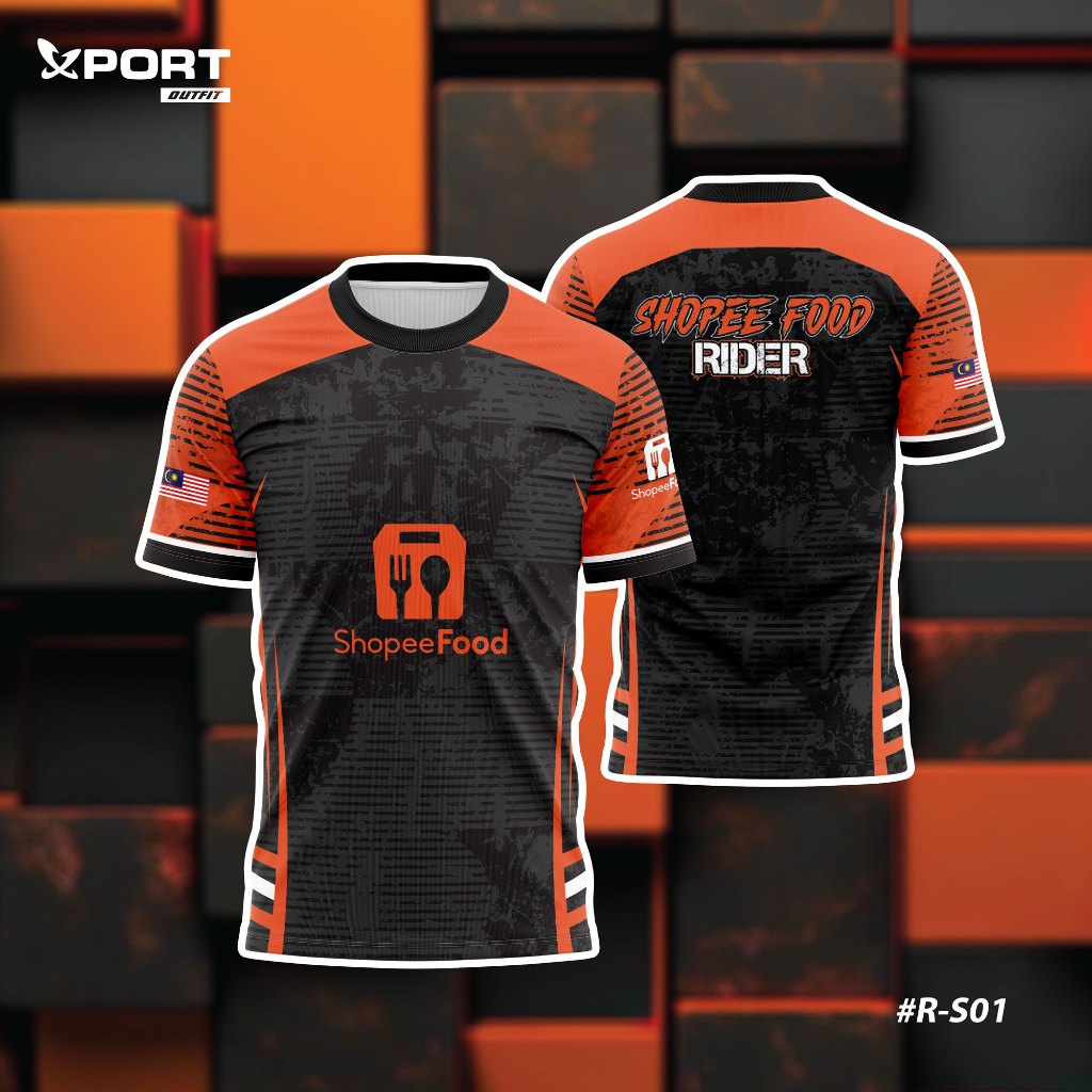 [WATERPROOF] KILANG KL BAJU RIDER SHOPEE JERSI SHOPEE DRIVER DELIVERY ...