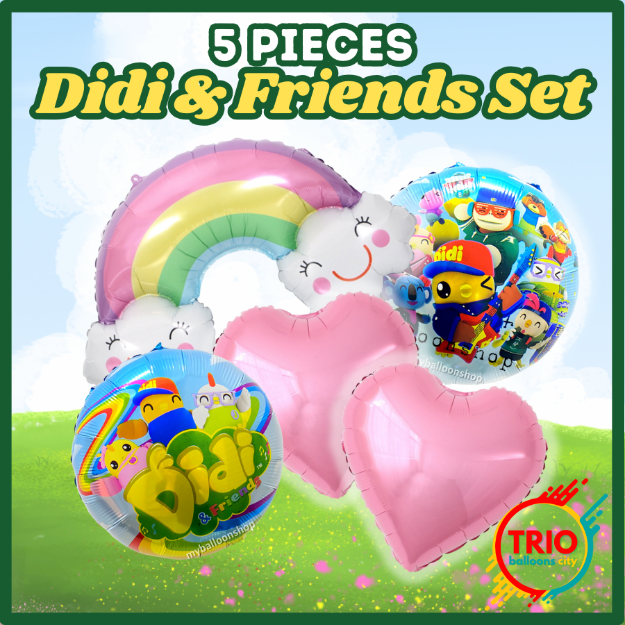 Didi And Friends Theme Balloon Set Party | Shopee Malaysia