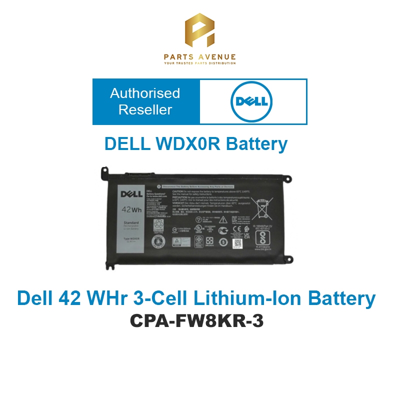 OFFICIAL DELL WDX0R Battery for Latitude 3180 3189 3379 3480 3580 CYMGM ...