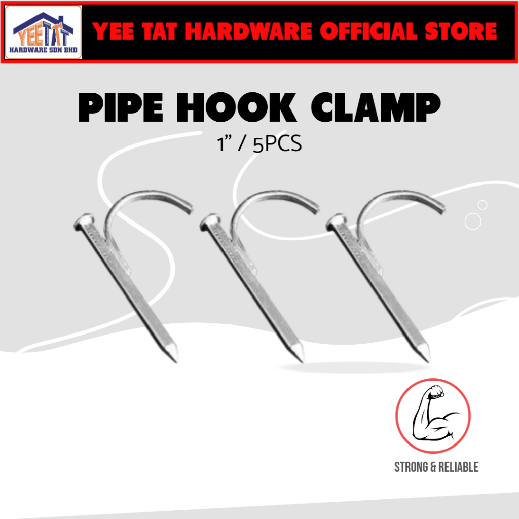 Water Pipe Fixing Nails Heavy Duty Hook Drain Pipe Bracket Hook Nail ...