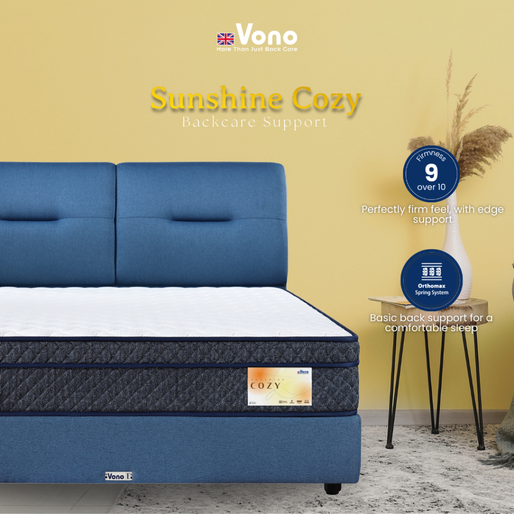 Vono Cozy Mattress (Tilam Vono) | 10 years Warranty | Orthomax Spring ...