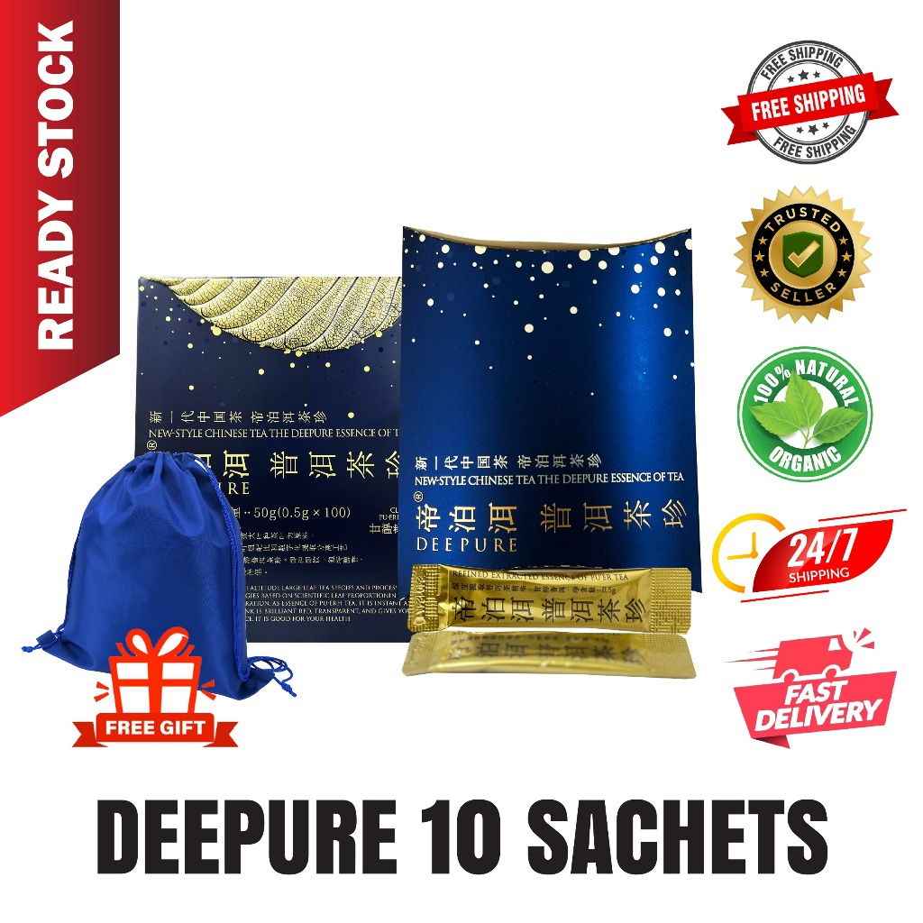 Tasly Deepure Tea 10 Sachets 100% Original | Shopee Malaysia