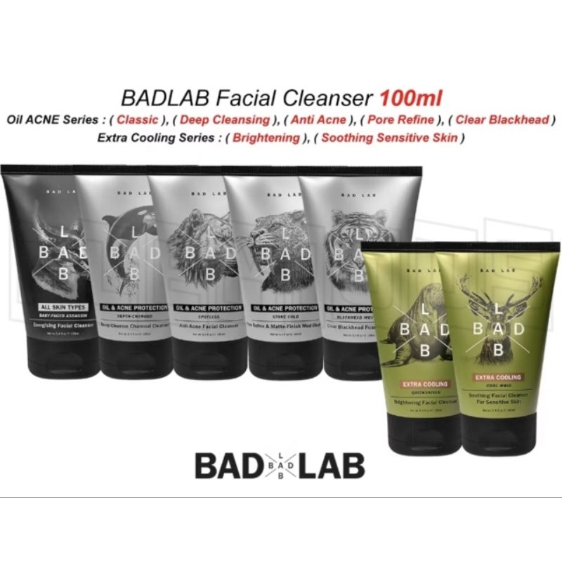 BAD LAB Facial Cleanser / Scrub 100ml | Shopee Malaysia