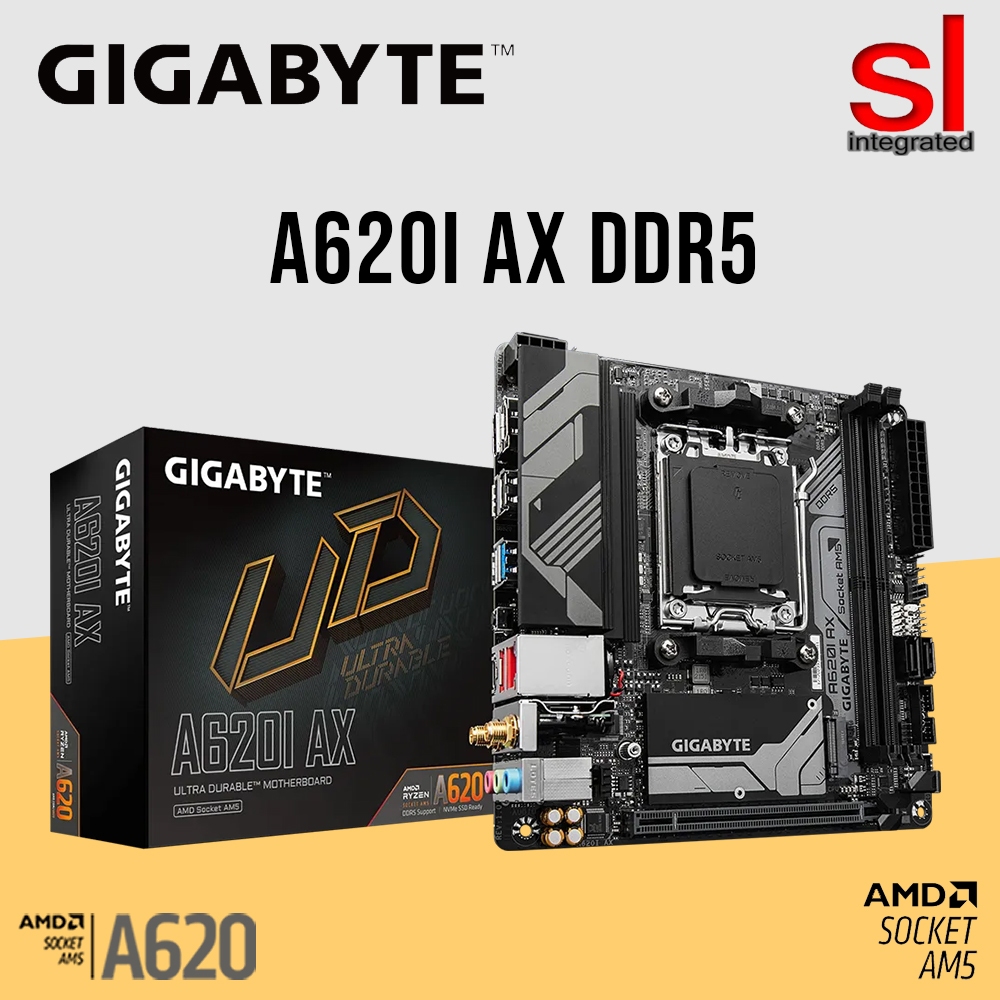 GIGABYTE A620I AX DDR5 ITX AMD Gaming Motherboard | Shopee Malaysia