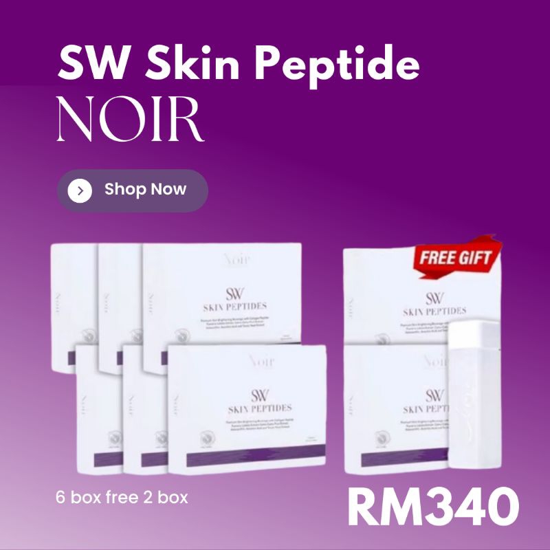 NOIR SUPER WHITENING SKIN PEPTIDE KULIT MUKA GELAP HITAM KUSAM | Shopee ...