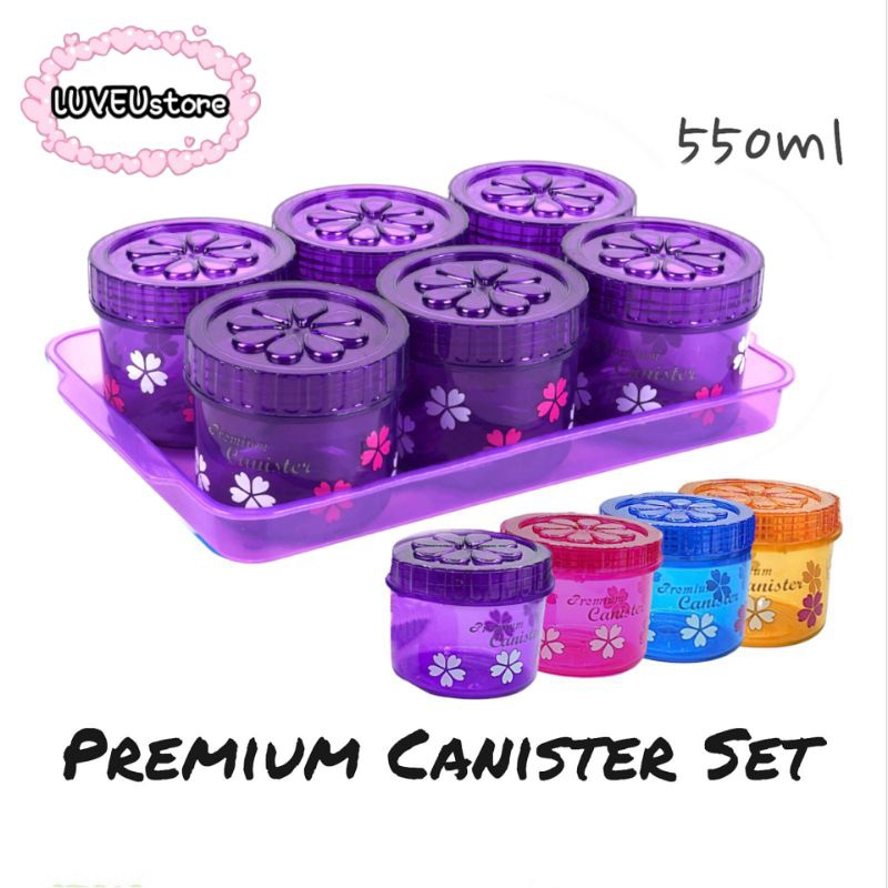 LUVEU 6pcs Bekas Kuih Raya Set / Cookies Container Set / Bekas Kuih ...