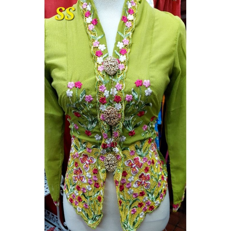 Kebaya Sulam Nyonya Embroidery Traditional Hand Made(SS) | Shopee Malaysia