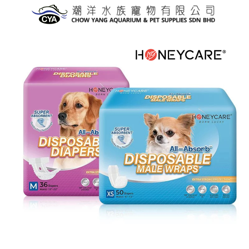 Honeycare Dog Diapers Super Absorbent Pet Diaper For Male & Female ...