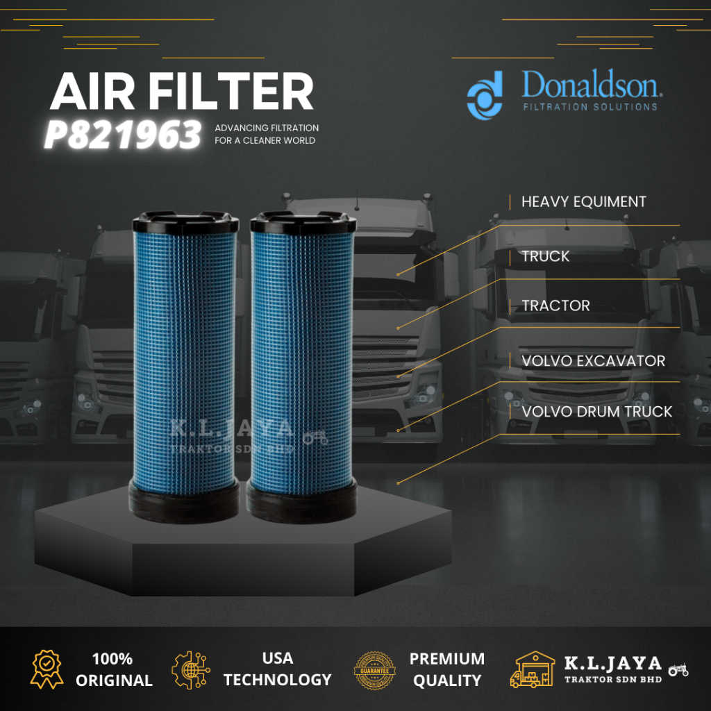 ORIGINAL DONALDSON P821963 AIR FILTER REPLACEMENT ENGINE PART [HEAVY ...