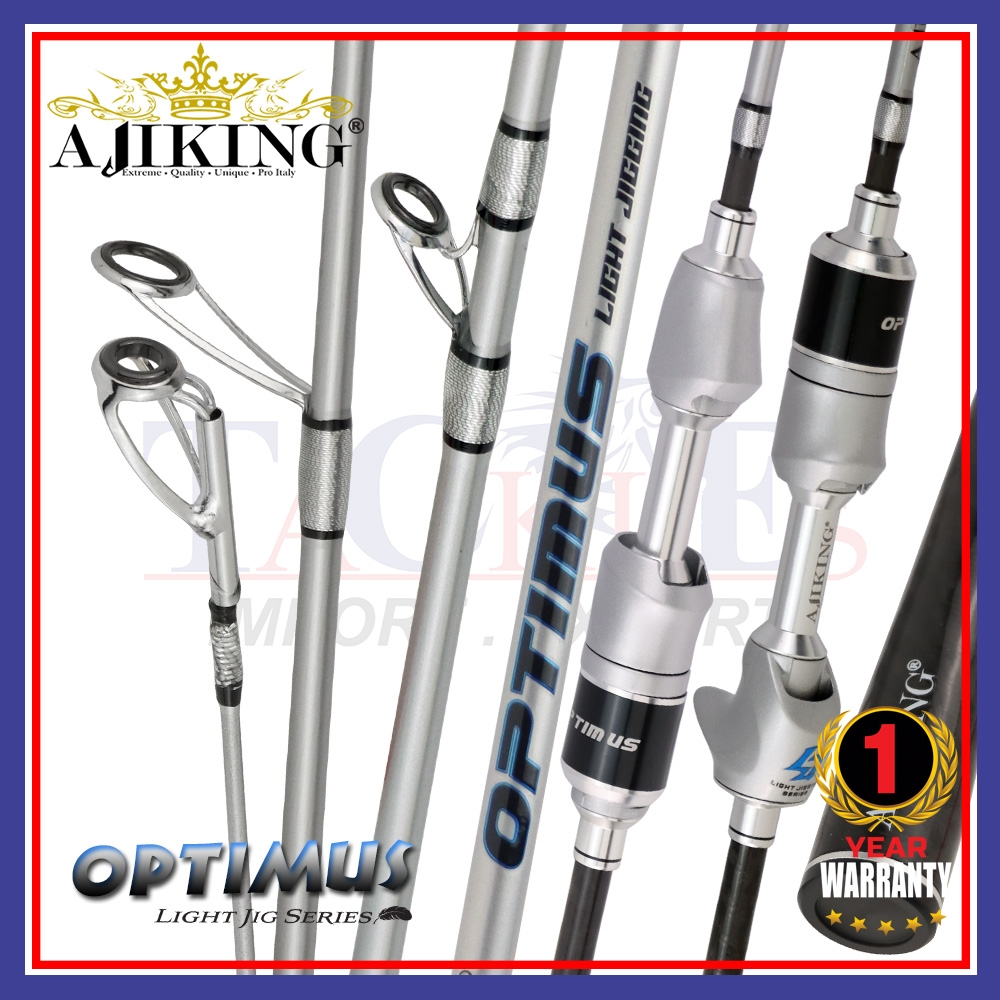 Ajiking Optimus Light Jig Series [1-tahun Waranti] Joran Pancing ...