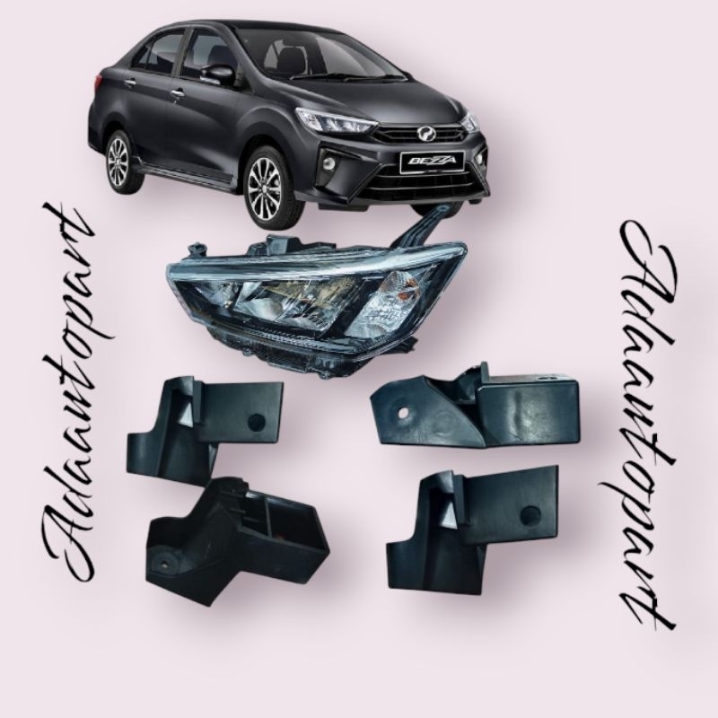 PERODUA BEZZA 2020 BRACKET HEADLAMP NEW - LH & RH | Shopee Malaysia