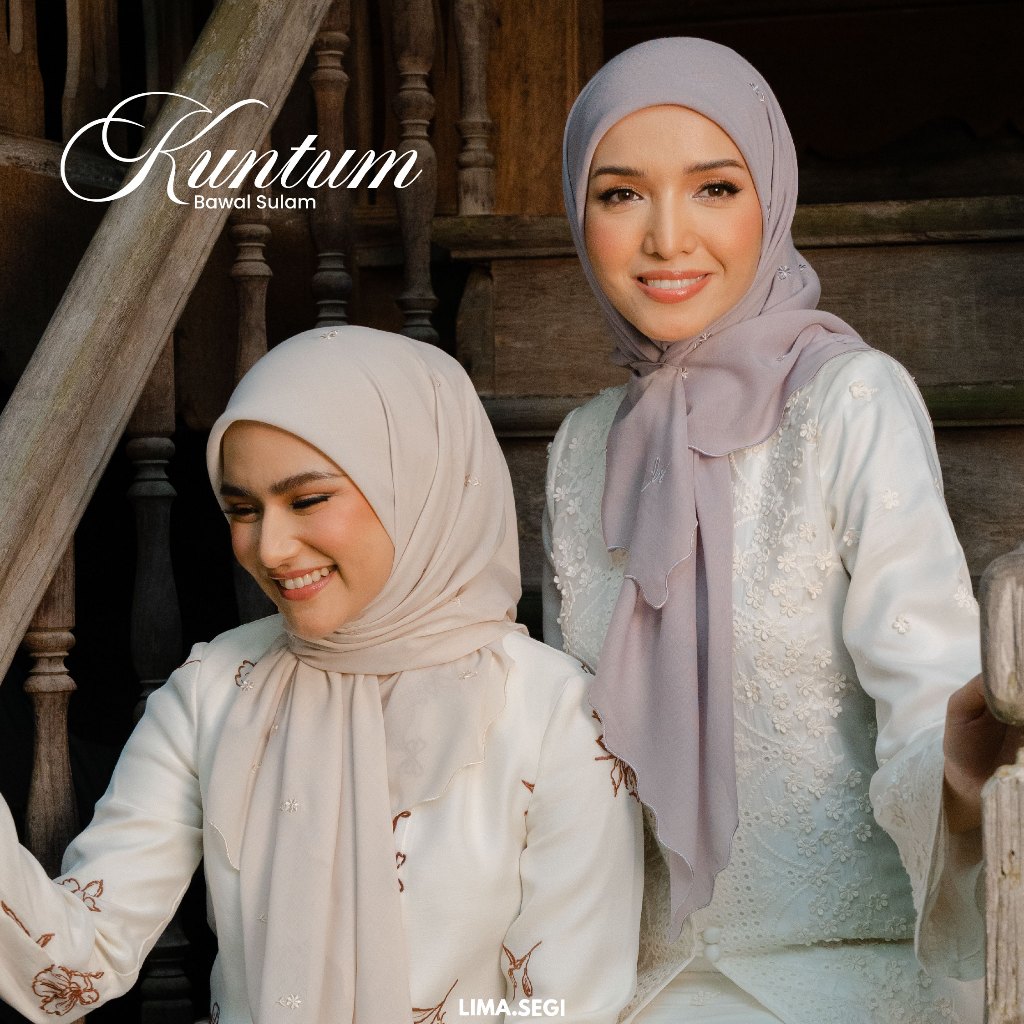 Kuntum By Lima Segi - Bawal Sulam Bunga Tabur | Shopee Malaysia