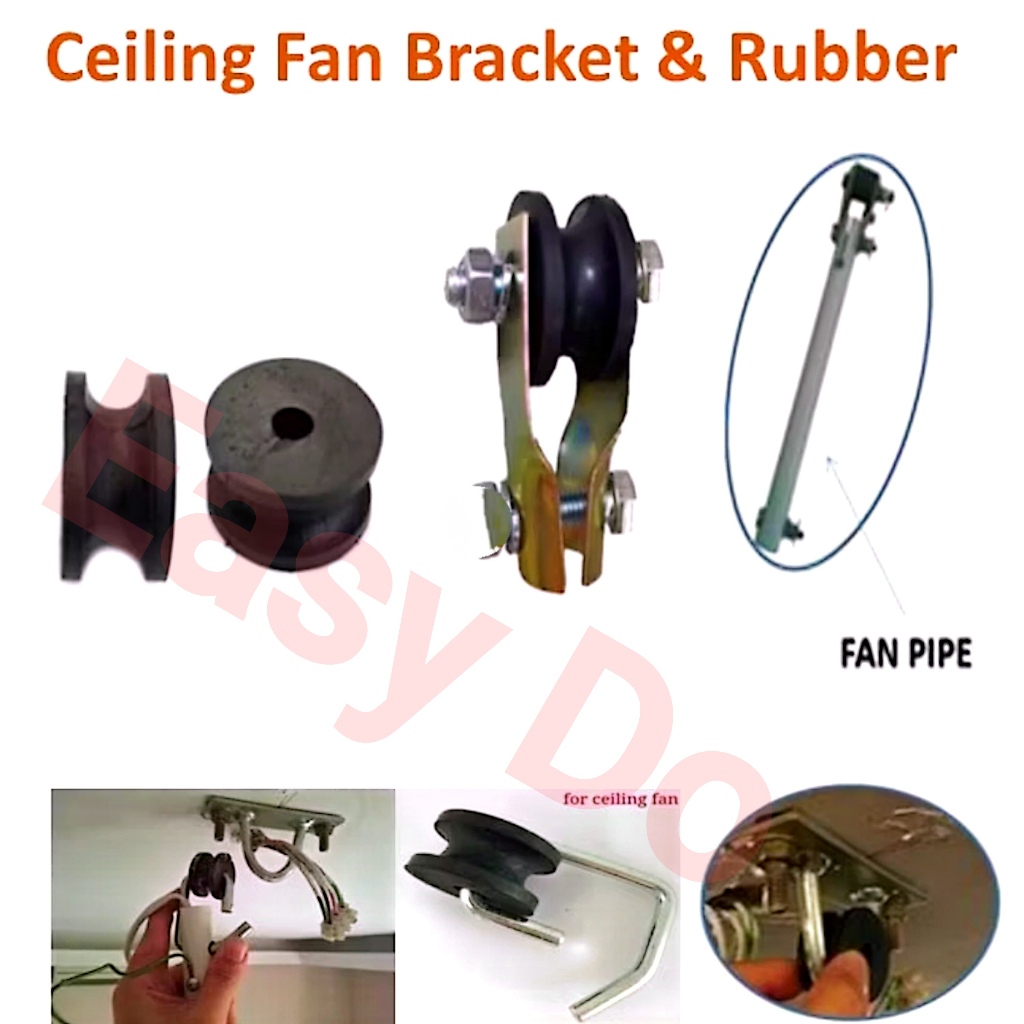 Fan Bracket and Fan Bush Standard Size For Ceiling Fan Rod & Hook Use ...
