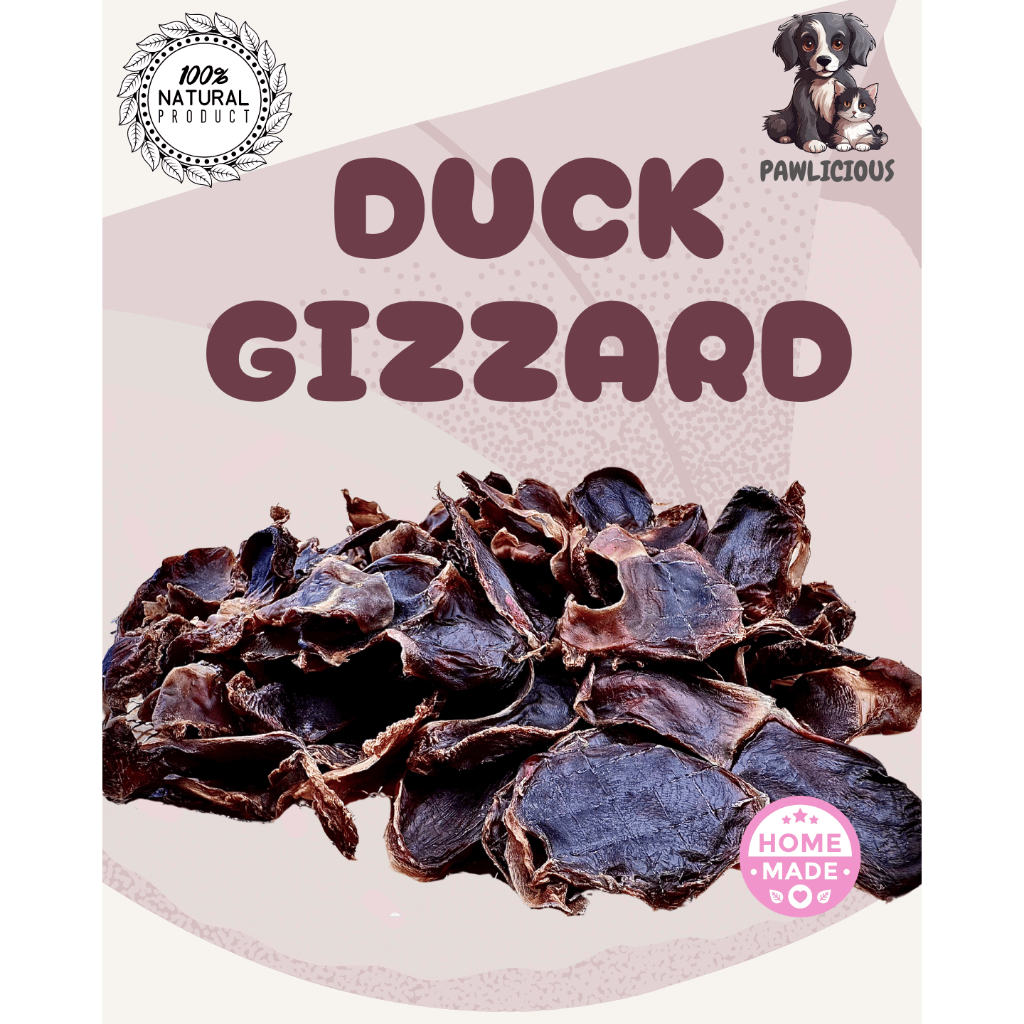 Pawlicious Dog Treat Dehydrated Duck Gizzard 100% Natural Homemade ...