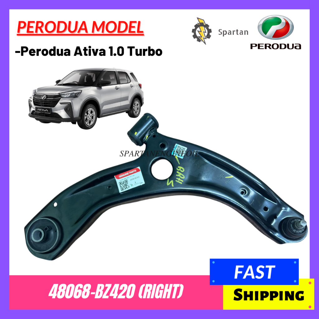 100% ORIGINAL PERODUA FRONT LOWER ARM WITH BUSH /PERODUA ATIVA 1.0 ...