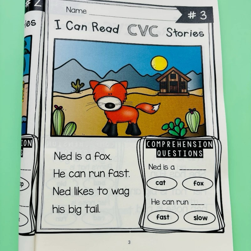 I can read CVC Stories English Phonics Reading Book Preschool ...