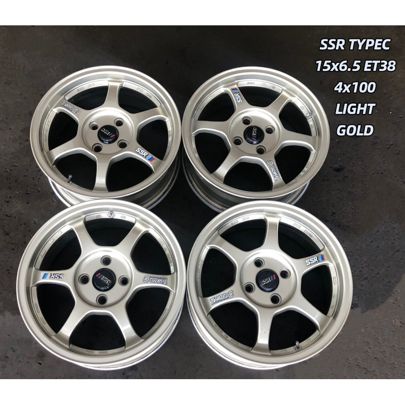 USED RIM SSR TYPEC 15 INCH FOR MYVI ALZA SAGA BLM WIRA VIOS YARIS JAZZ CITY | Shopee Malaysia