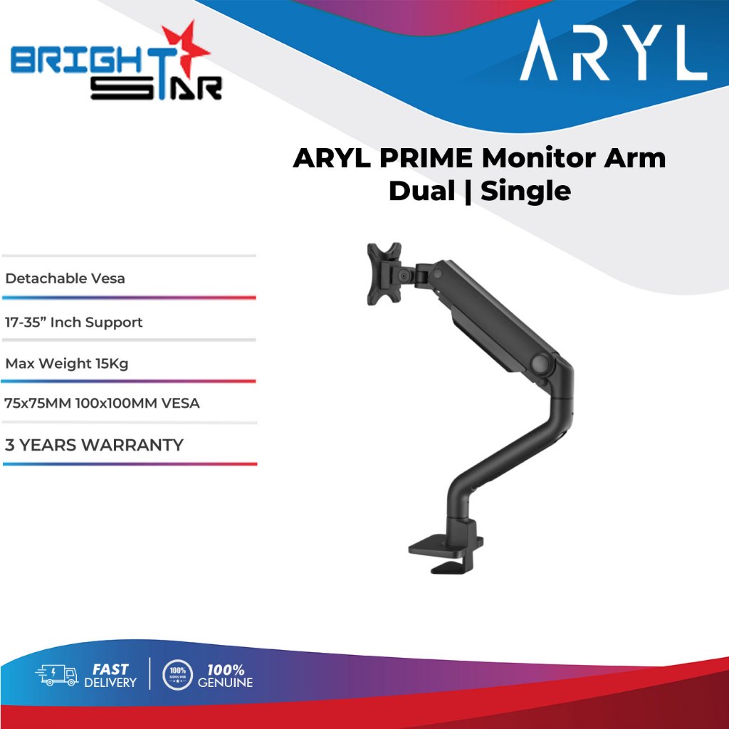 the ARYL Prime Monitor Arm - Single/Dual | Shopee Malaysia