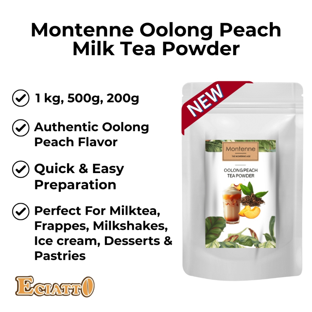 MONTENNE Oolong Peach Milk Tea Powder 1KG | Shopee Malaysia