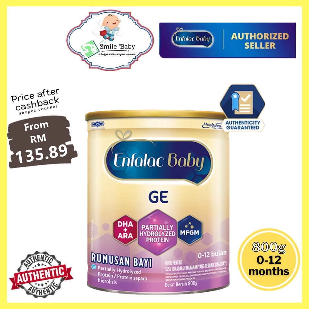 Enfalac Baby GE Susu Bayi Milk Formula Powder (350g Exp:02/2026 ...