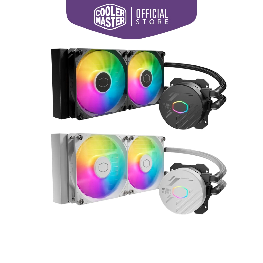 Cooler Master MasterLiquid 240L Core ARGB | BLACK / WHITE | AIO Liquid ...