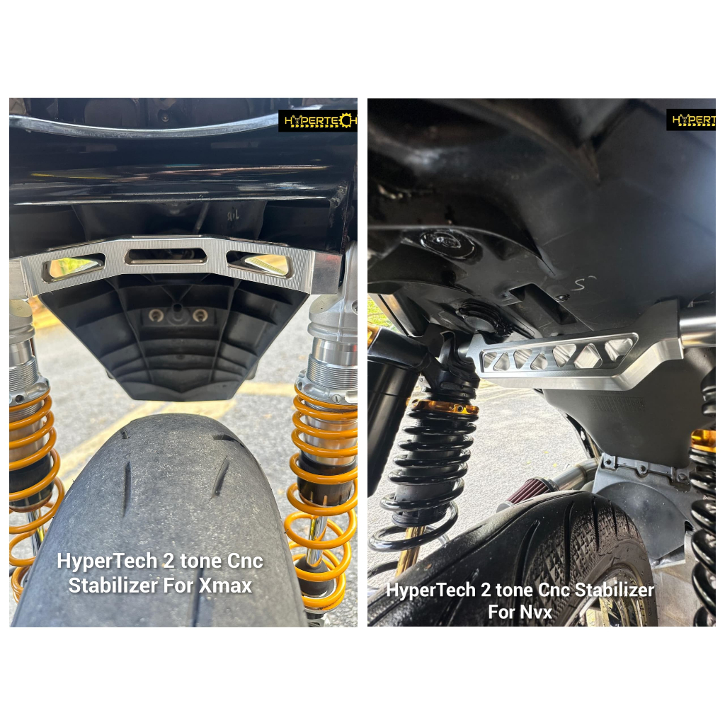 HYPERTECH 2 TONE CNC STABILIZER FOR NVX & XMAX SILVER BLACK | Shopee Malaysia