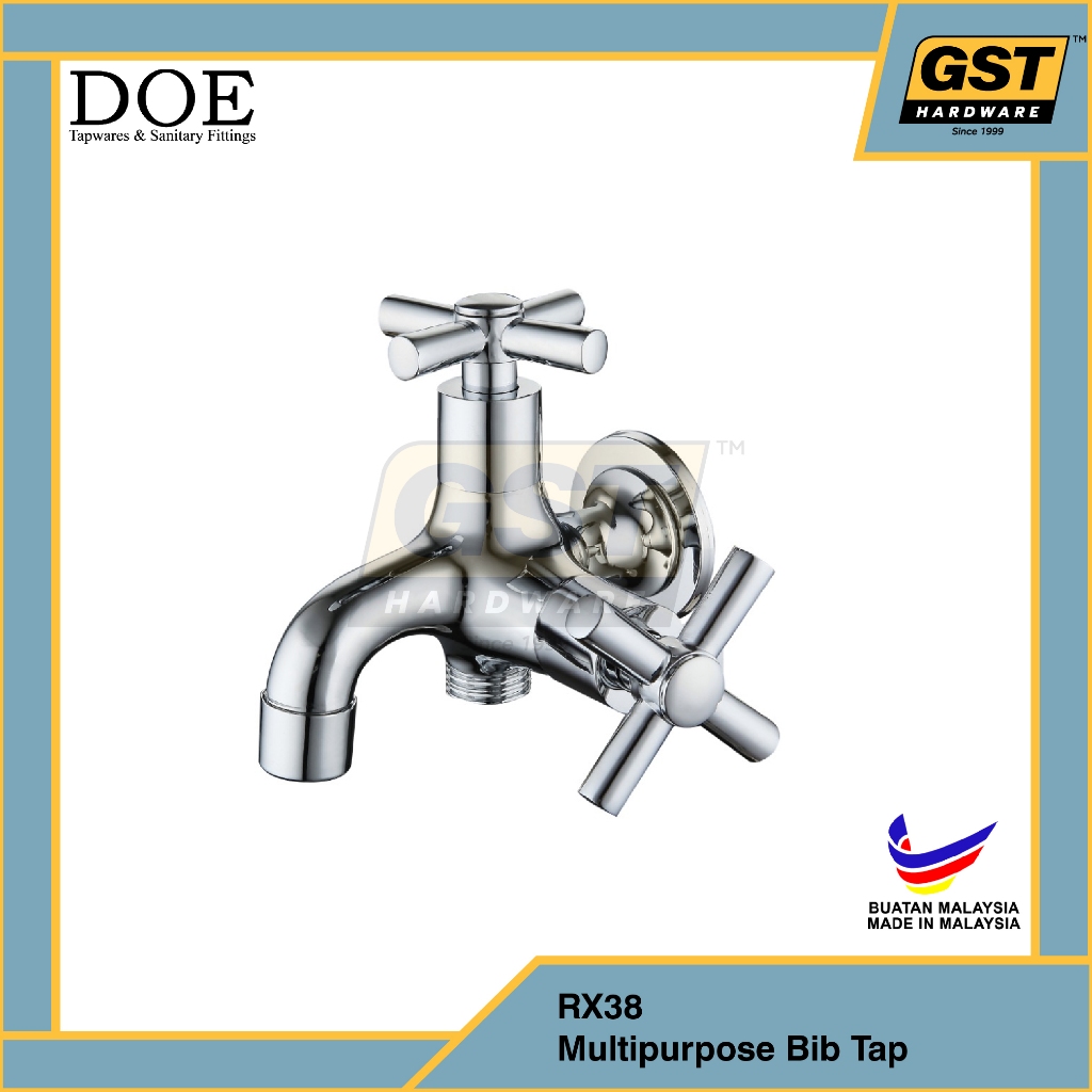DOE RX38(RP) 1/2" Basic Series Two Way Tap | 2 Way Tap | Basin Tap ...