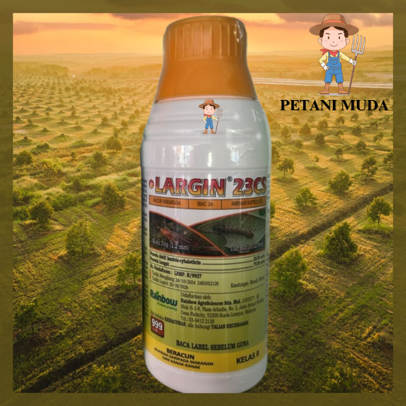 500ML LARGIN 23SC RAINBOW Ulat Ratus / Kutu Trip /lambda cyhalothrin ...