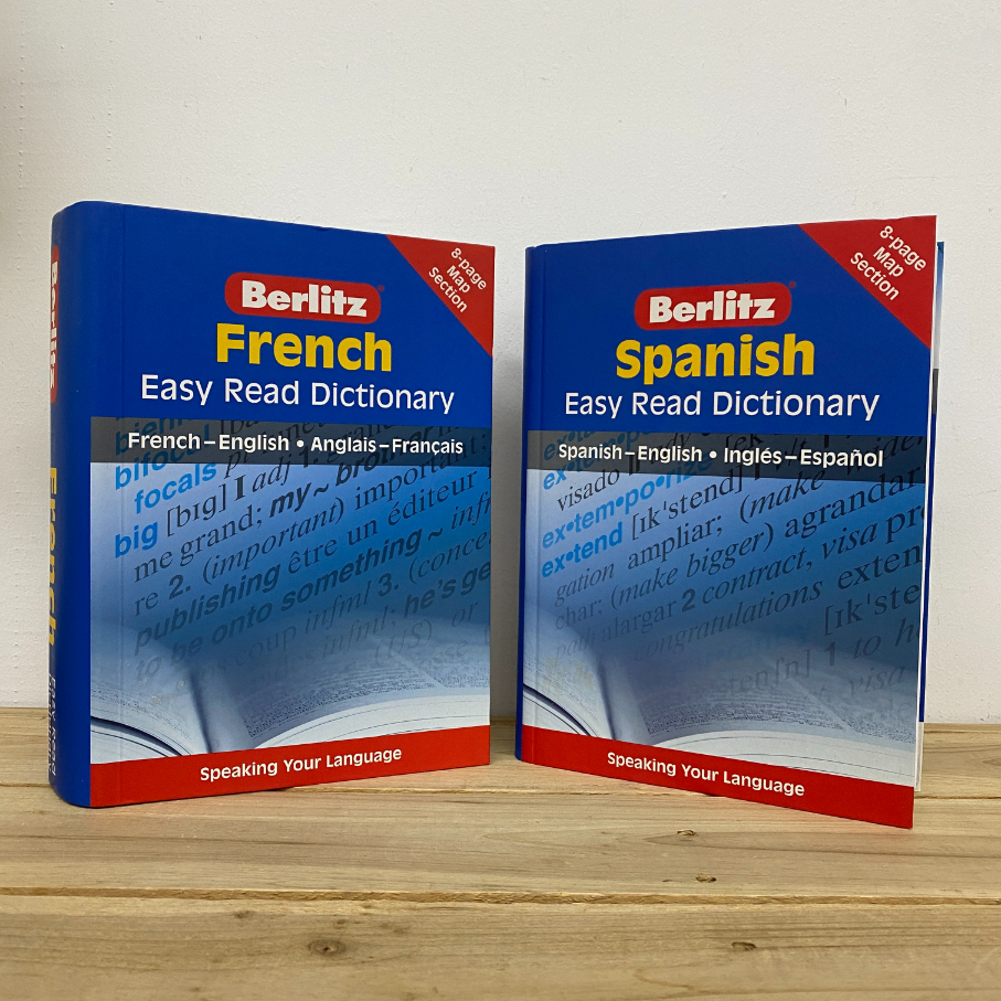 Berlitz Easy Read Dictionary : French - English / Spanish - English ...