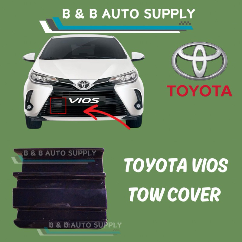 TOYOTA VIOS 2021-2022 NSP151 GLOSSY BLACK FRONT TOWING COVER CAP ...