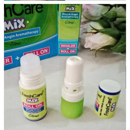 💯💯FRESH CARE Original 2 In 1 Inhaler + Roll On Aromatherapy Minyak ...