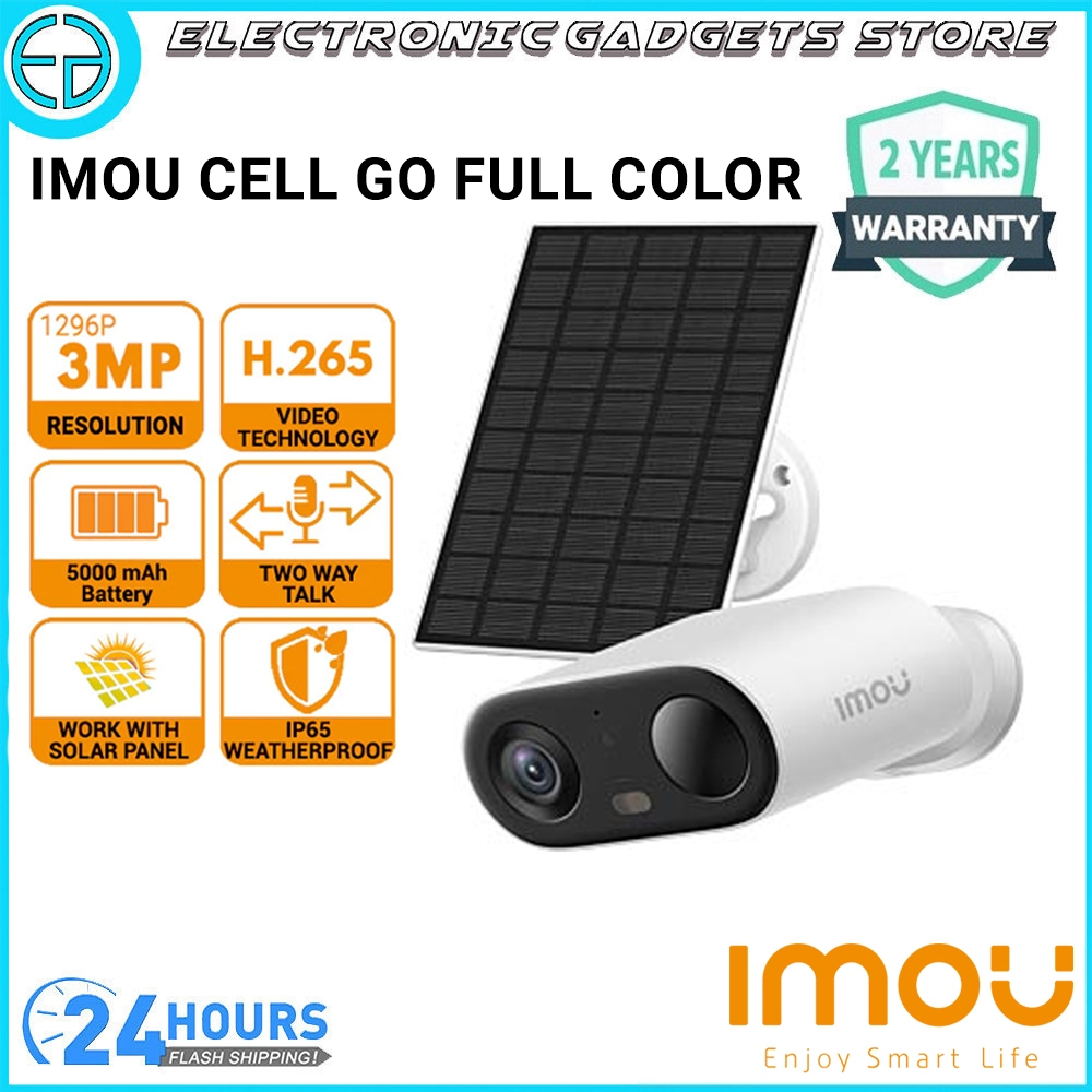 IMOU Cell Go Full Color Smart Security IP CCTV Camera with Solar Panel ...