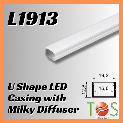 LUMY【0.5M/1M/1.5M/2M】U Shape LED Light Strip Aluminium Profile LED ...