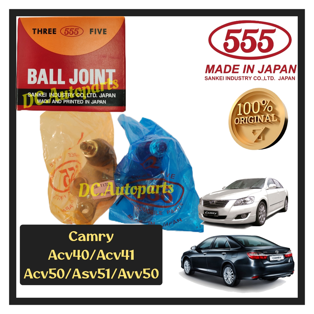 ORIGINAL 555 JAPAN LOWER ARM BALL JOINT TOYOTA CAMRY ACV40 ACV41 ACV50 ASV51 AVV50 2006-2017 ...